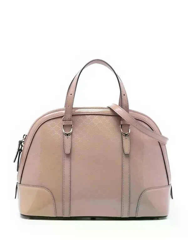 Gucci Small Microissima Patent Satchel - Neutrals