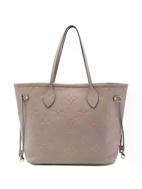 LOUIS VUITTON Monogram Giant Empreinte Neverfull Mm Tote Bag - Neutrals