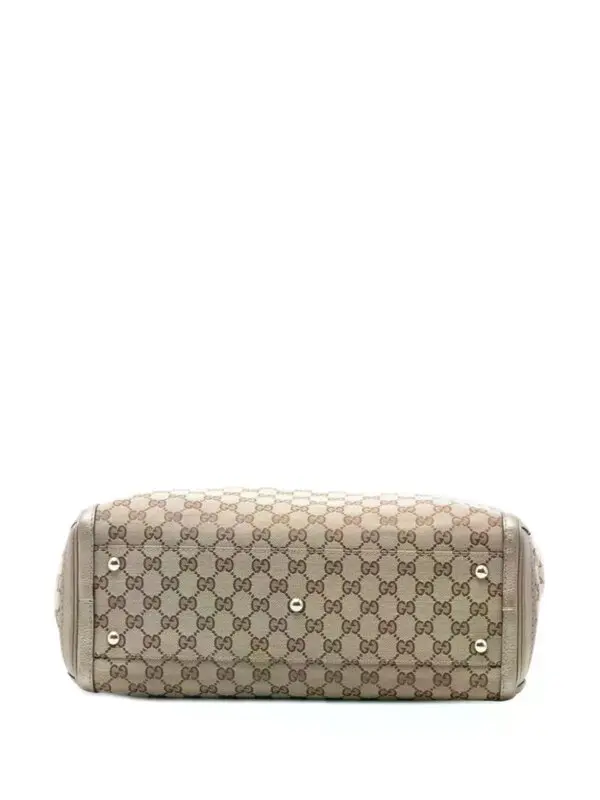 Gucci Gg Canvas Bella Tote Bag - Gold