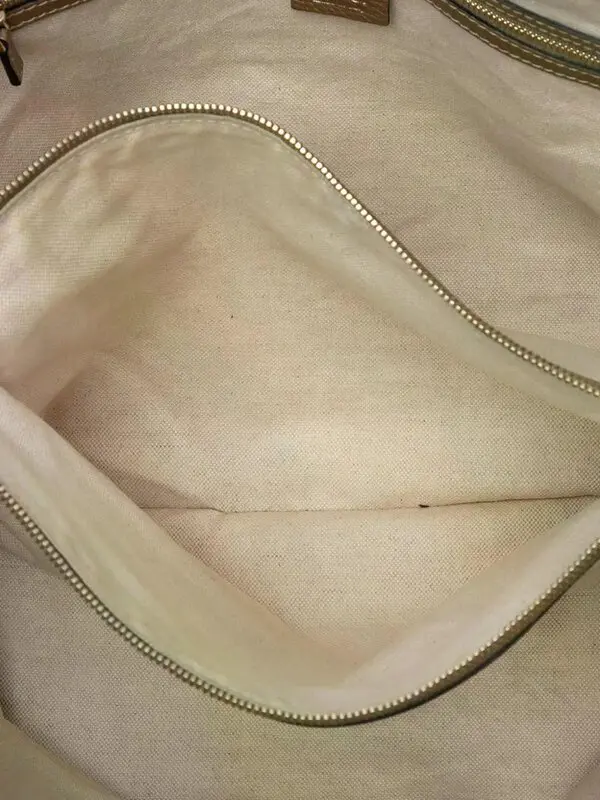 Gucci Gg Canvas Bella Tote Bag - Gold