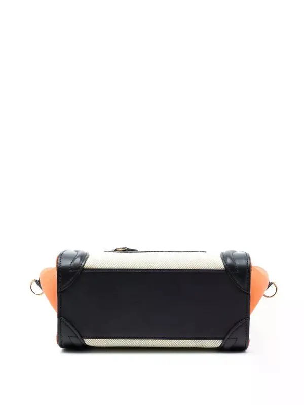 Celine 2014 Nano Tricolor Luggage Tote - Brown