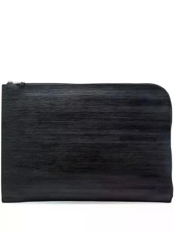 LOUIS VUITTON 2013 Epi Pochette Jour Gm Clutch - Black