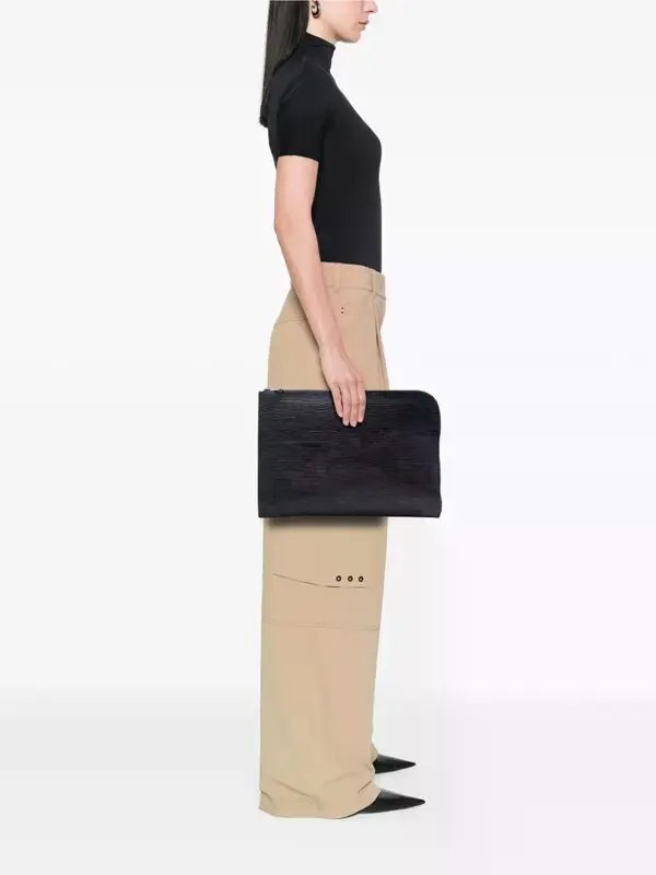 LOUIS VUITTON 2013 Epi Pochette Jour Gm Clutch - Black