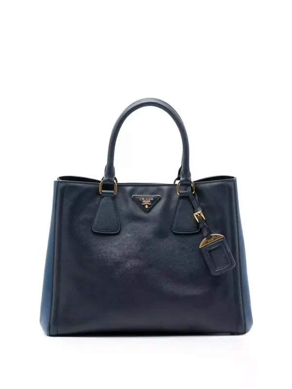Prada Galleria Saffiano Lux Satchel - Blue