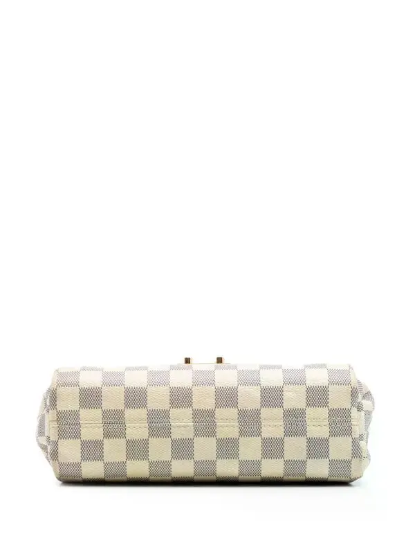 LOUIS VUITTON 2016 Damier Azur Croisette Satchel - White