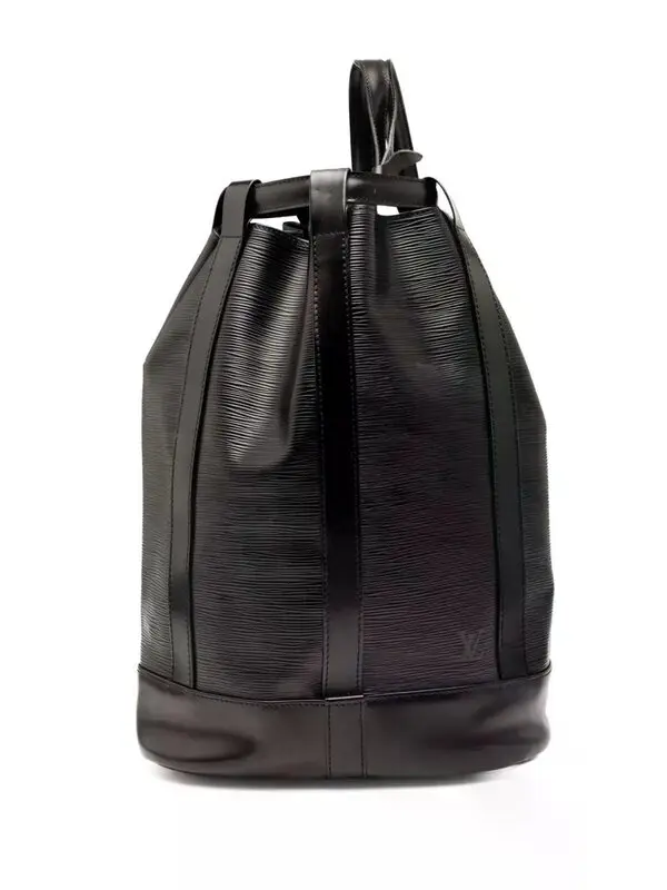 LOUIS VUITTON 1995 Epi Randonnee Pm Backpack - Black