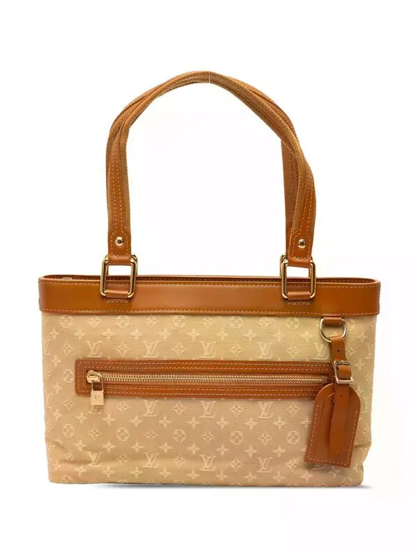 LOUIS VUITTON 2004 Monogram Mini Lin Lucille Pm Handbag - Brown