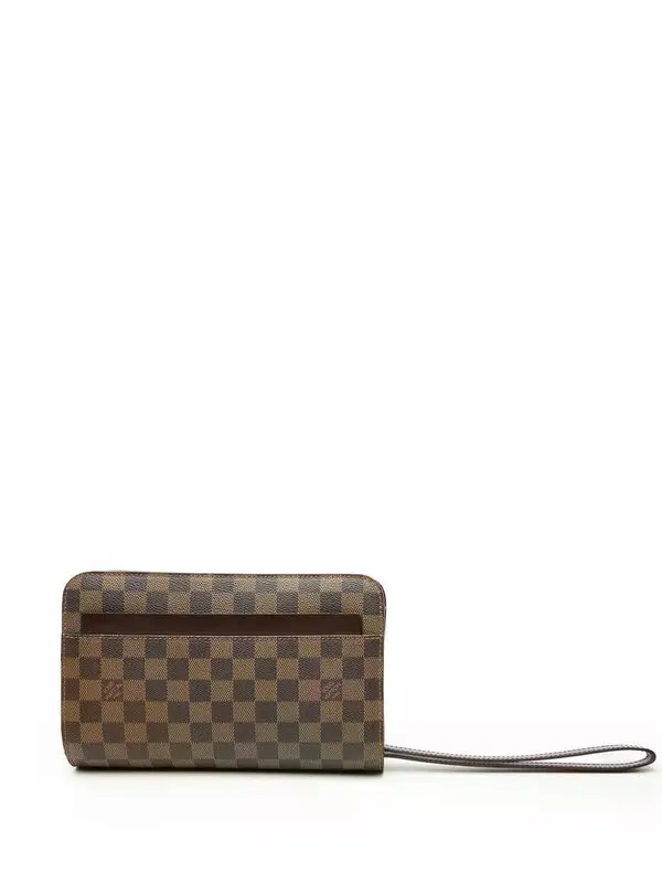 LOUIS VUITTON 2007 Damier Ebene Saint Louis Pochette - Brown