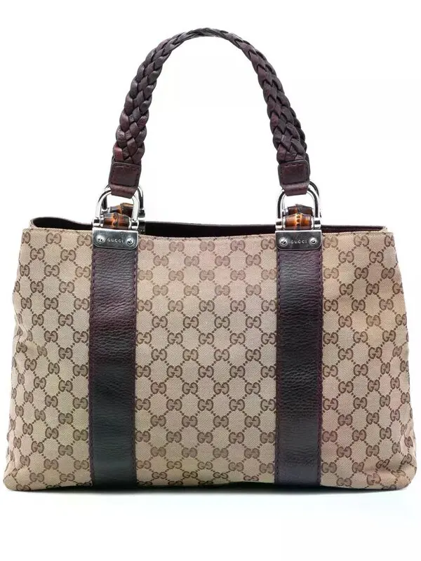 Gucci Gg Canvas Libeccio Tote Bag - Brown