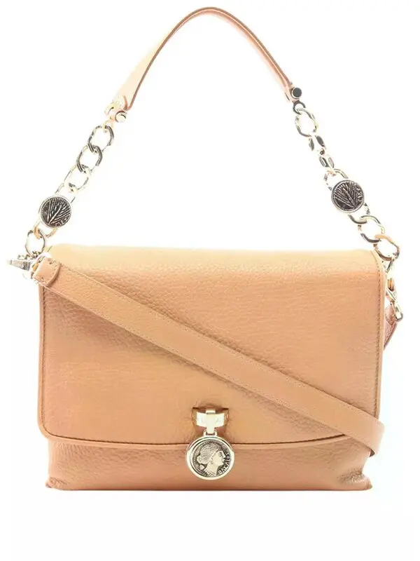 BVLGARI 2010-2026 Monete Flap Satchel - Neutrals