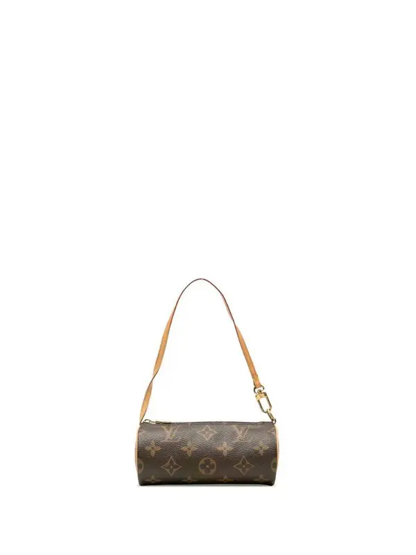 LOUIS VUITTON 1990-2026 Monogram Papillon Pochette Handbag - Brown