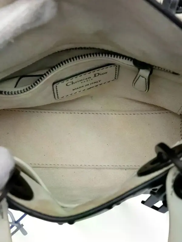 Dior Ultra Matte Cannage Studded Lady Satchel - Black