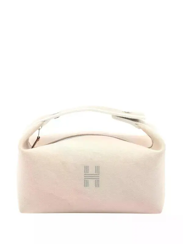 Hermès 1990-2010 Small Toile Bride A Brac Case Vanity Bag - Neutrals