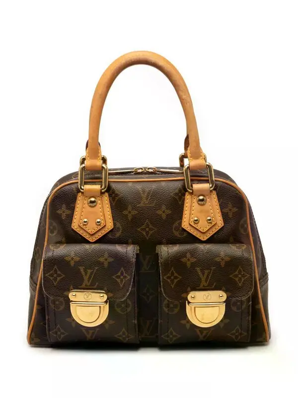 LOUIS VUITTON 1990-2010 Monogram Manhattan Pm Handbag - Brown
