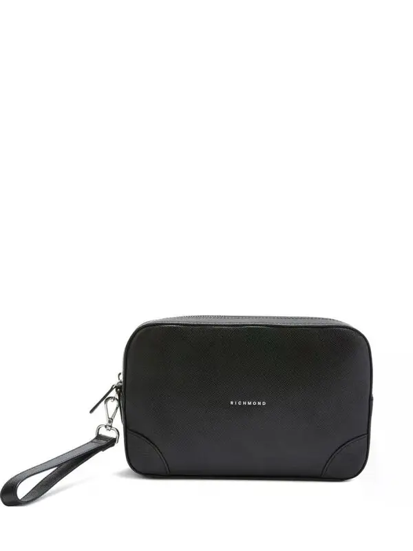 John Richmond Zip Pouch - Black