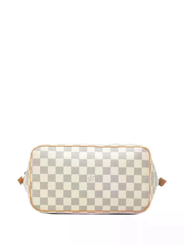 LOUIS VUITTON Damier Azur Saleya Pm Handbag - White