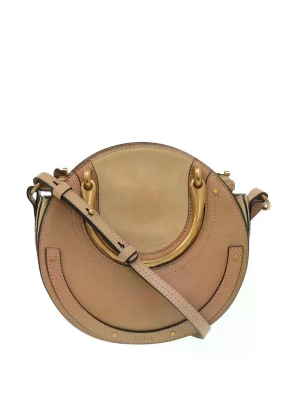 Chloé Small Calfskin And Suede Pixie Satchel - Neutrals