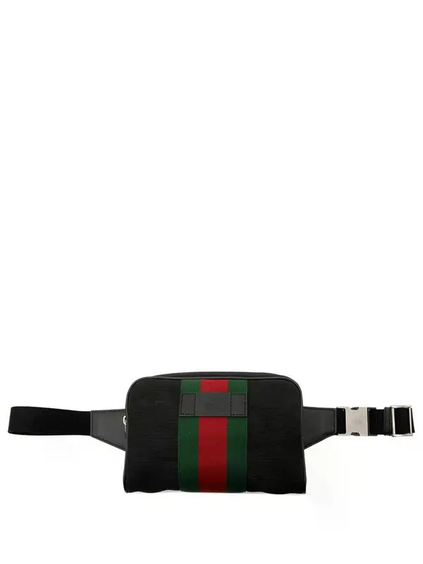 Gucci Canvas Techno Web Belt Bag - Black