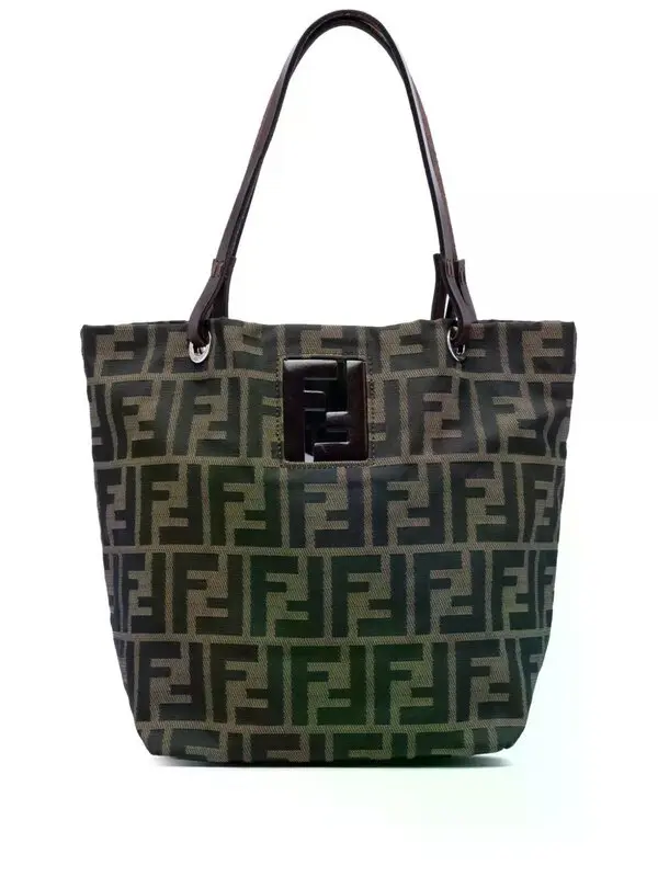 Fendi Zucca Canvas Handbag - Brown