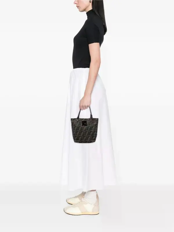 Fendi Zucca Canvas Handbag