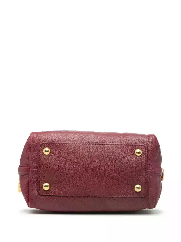 LOUIS VUITTON 2012 Monogram Empreinte Speedy Bandouliere 25 Satchel - Red