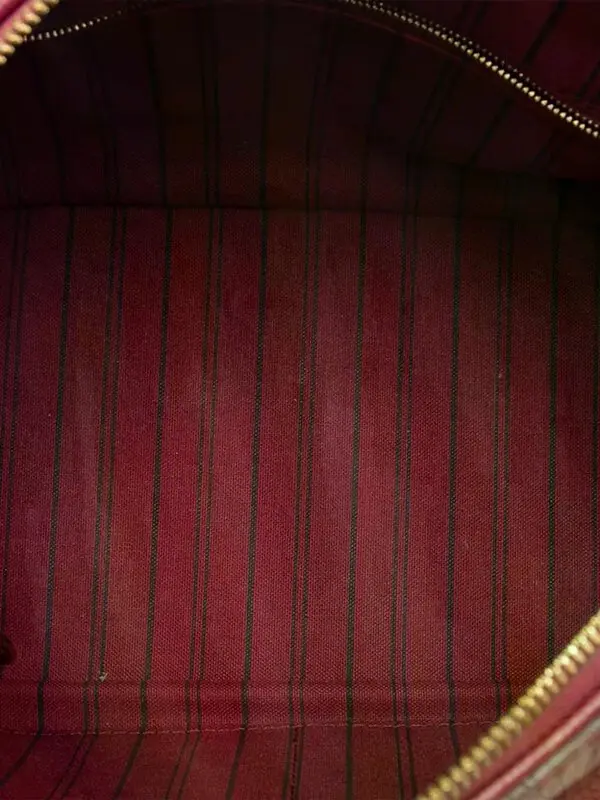 LOUIS VUITTON 2012 Monogram Empreinte Speedy Bandouliere 25 Satchel - Red