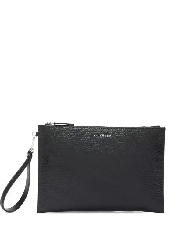 John Richmond Zip Clutch - Black