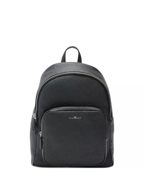 John Richmond Zipped Backpack - Black