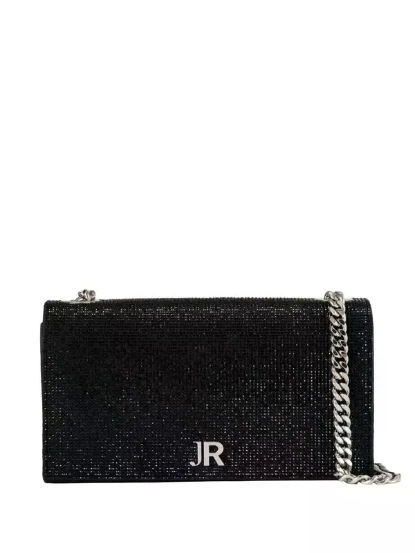 John Richmond Chain Logo Clutch - Black