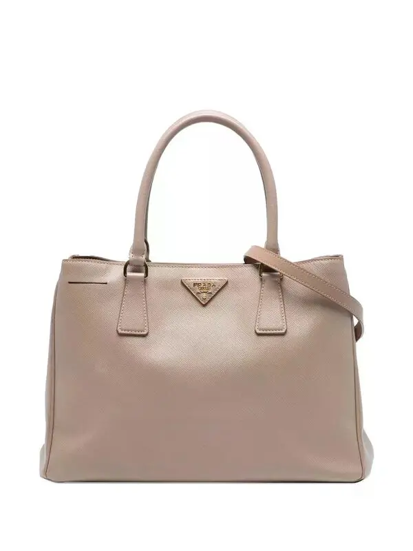 Prada Galleria Saffiano Satchel - Neutrals