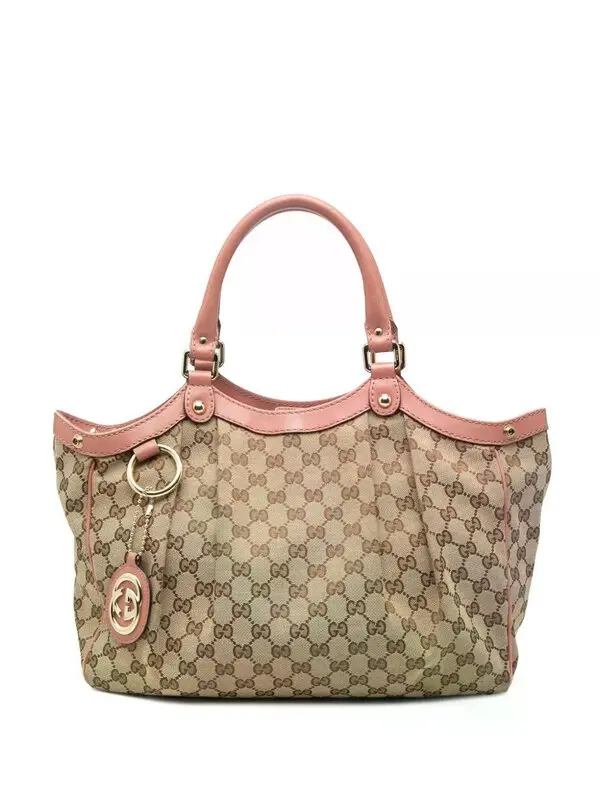 Gucci Gg Canvas Sukey Tote Bag - Neutrals