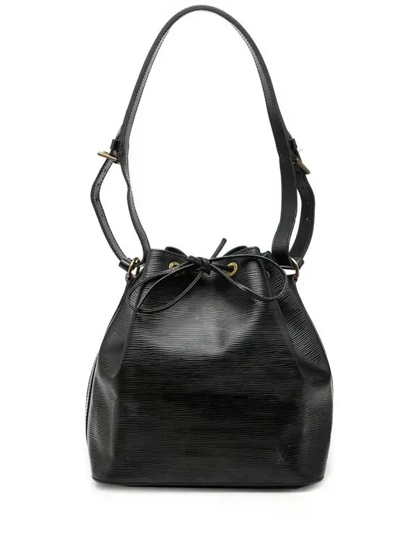 LOUIS VUITTON 1995 Epi Petit Noe Bucket Bag - Black