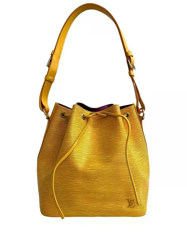 LOUIS VUITTON 1995 Epi Petit Noe Bucket Bag - Yellow