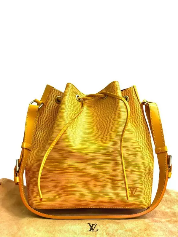 LOUIS VUITTON 1995 Epi Petit Noe Bucket Bag - Yellow