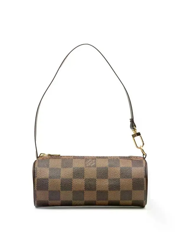 LOUIS VUITTON 1990-2010 Damier Ebene Papillon Pochette - Brown