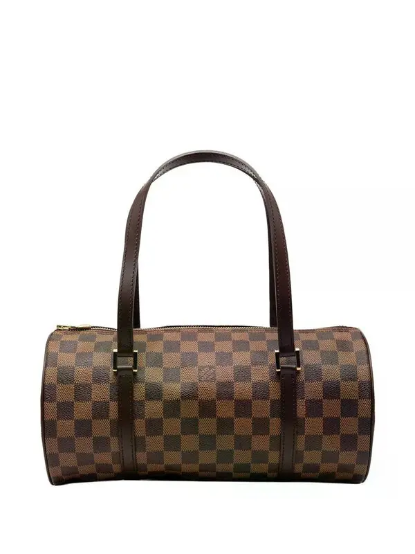 LOUIS VUITTON 2004 Damier Ebene Papillon 30 Handbag - Brown