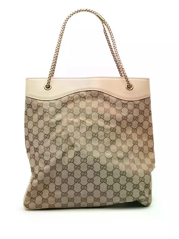 Gucci 2000-2015 Gg Canvas Gifford Tote Bag - Neutrals