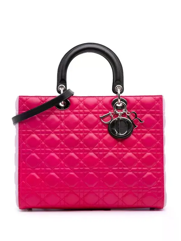 Dior 2014 Large Lady Satchel - Pink