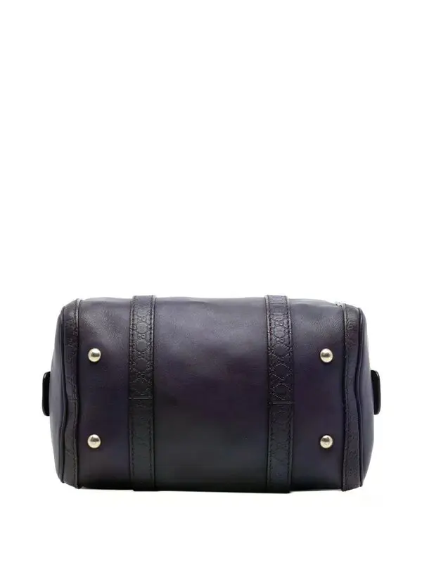 Gucci Ssima Trimmed Leather Joy Boston Bag Satchel - Purple