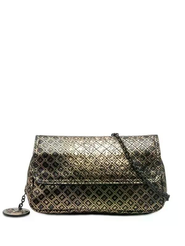 Bottega Veneta Intrecciomirage Chain Crossbody Bag - Gold