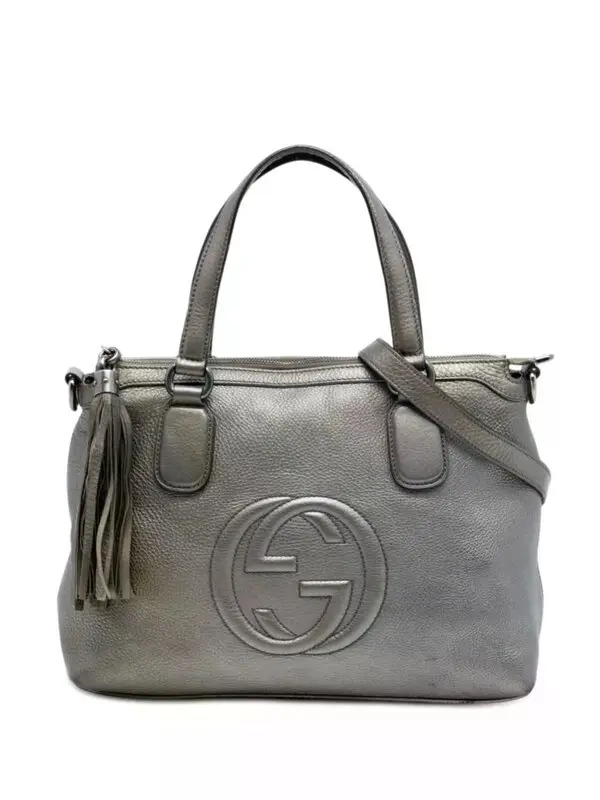 Gucci Soho Working Satchel - Silver