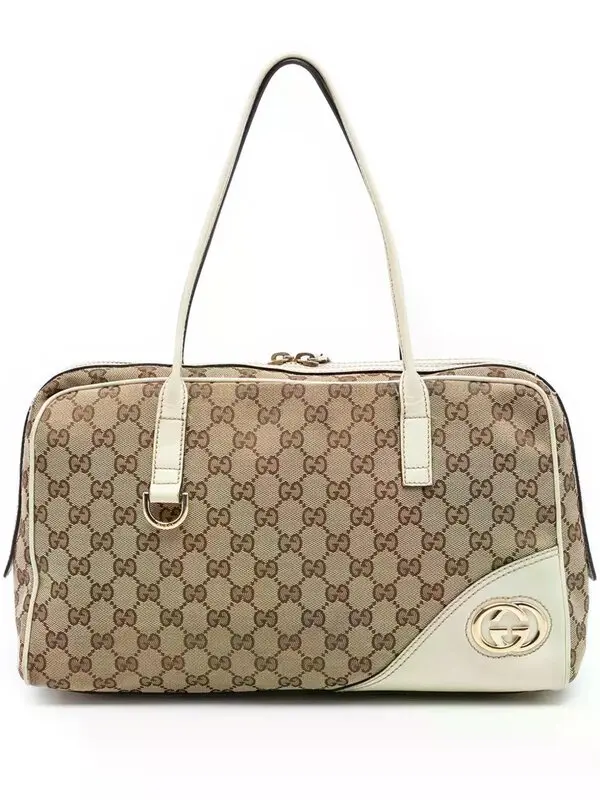 Gucci Gg Canvas Britt Shoulder Bag - Neutrals