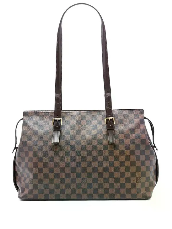 LOUIS VUITTON Damier Ebene Chelsea Shoulder Bag - Brown