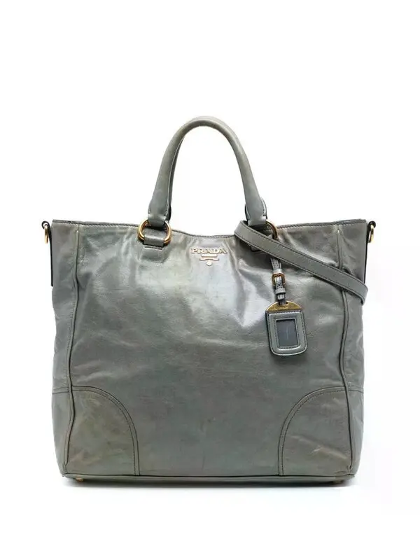 Prada Vitello Shine Satchel 2000-2025 - Grey