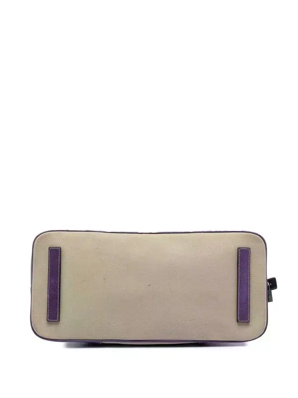 Prada Cinghiale Trimmed Canapa Dome Handbag