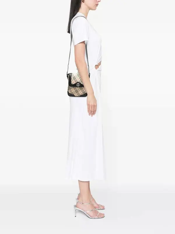 Burberry Nova Check Canvas Crossbody Bag