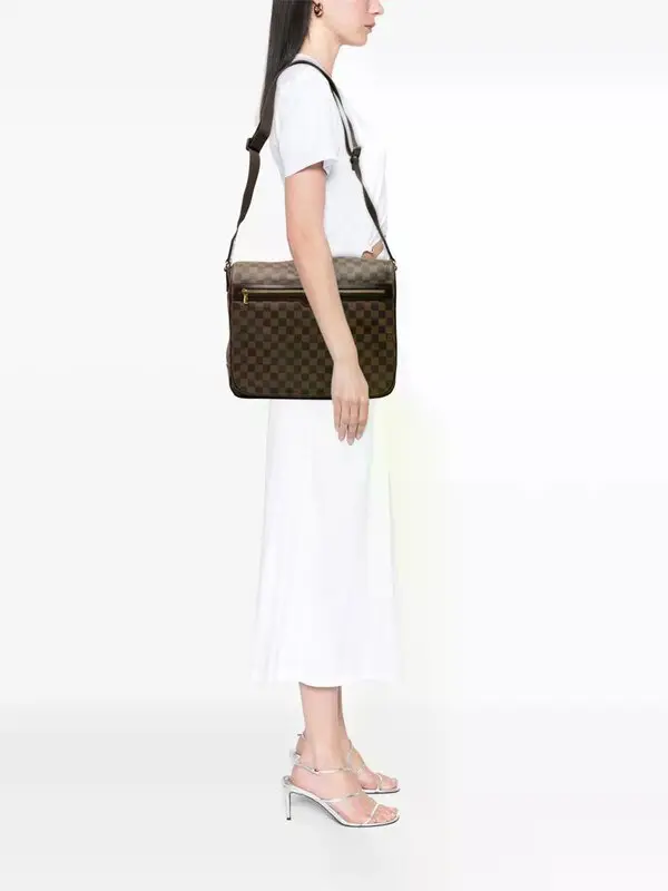LOUIS VUITTON 2008 Damier Ebene Spencer Crossbody Bag