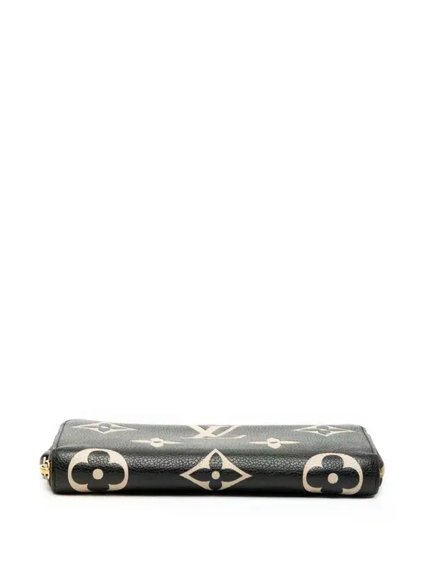 LOUIS VUITTON 2021-2026 Monogram Empreinte Giant Bicolor Zippy Wallet Long Wallets - Black