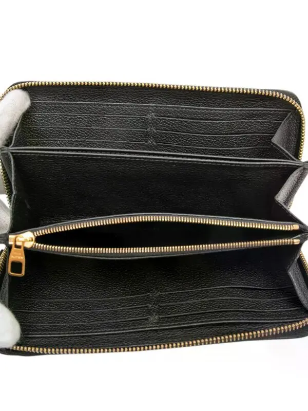 LOUIS VUITTON 2021-2026 Monogram Empreinte Giant Bicolor Zippy Wallet Long Wallets - Black