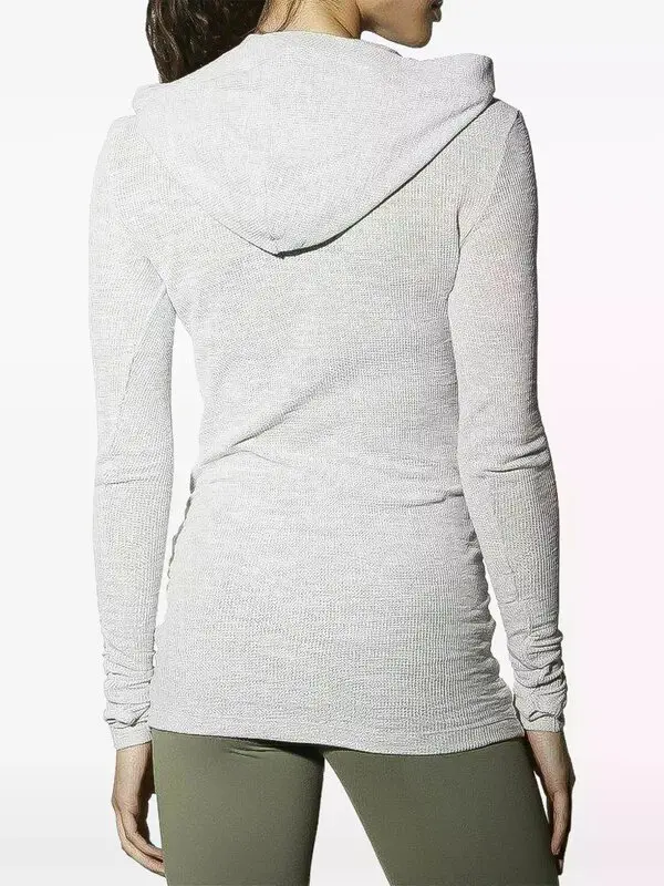 REEBOK Long Sleeve Waffle Knit Hoodie